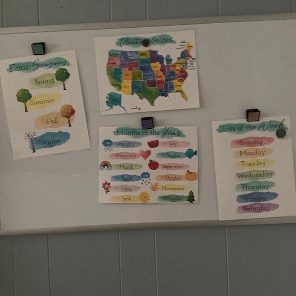 Weekly Focus Chart Digital Download, Preschool Chart, Homeschool Chart ...