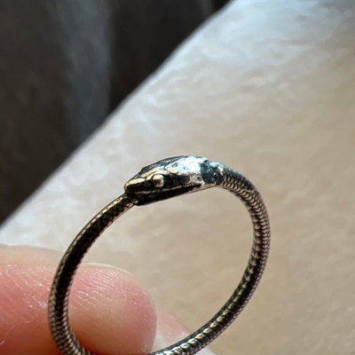 Ouroboros Ring Snake Ring Sterling Silver Snake Silver - Etsy
