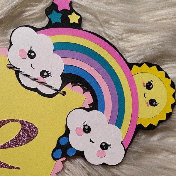 Cute Rainbow Clouds Sun and Stars SVG Cut File for Cricut and ...