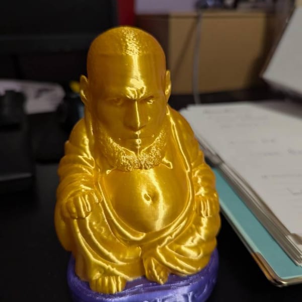 Lebron James Buddha Statue - Lebuddha, 3D Printed, Gag Gift, Desktop ...