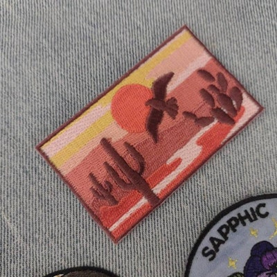 Desert Patch Collection Bundle S/7 Iron on Patches Cactus, Sunset ...