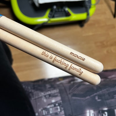 Personalised Custom Drum Sticks Optional Gift Box 5A Size Design A ...
