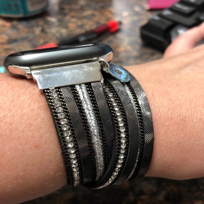 Leopard Wrap Watch Band / Compatible With Apple / 42mm 44mm 45mm ...