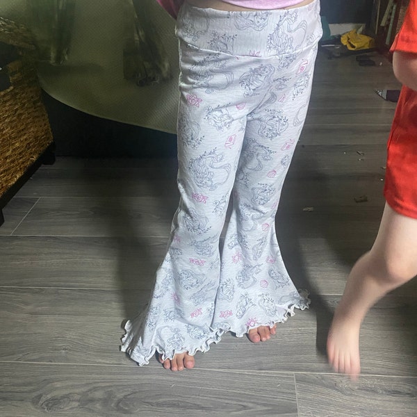 Kids Bell Bottoms Sewing Pattern (PDF): Flare Leggings, Sizes 0 Months ...