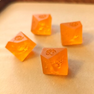 Raised Obsidian Fudge Dice D6 4 Pcs Fate Dice | Etsy