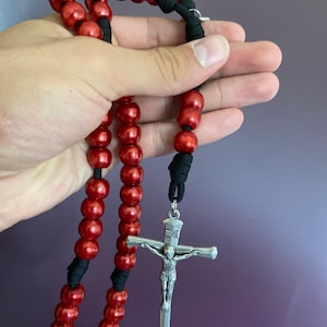 Stainless Steel Skull Cross Anglican Rosary. Metal Alloy 10mm Copper ...