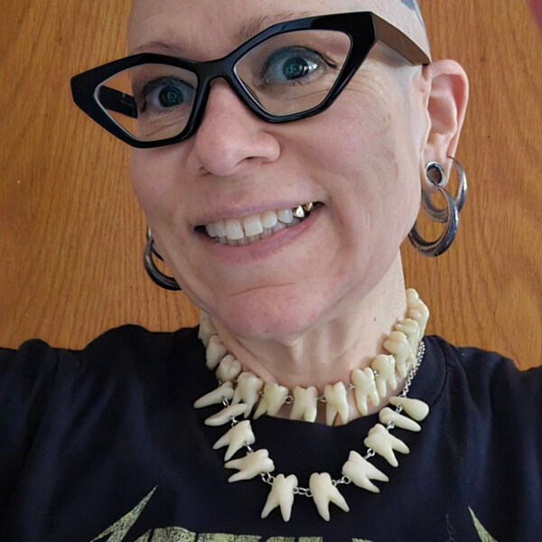 Gothic Teeth Earrings, Dangling Human Tooth, Handmade Molars, Oddities ...