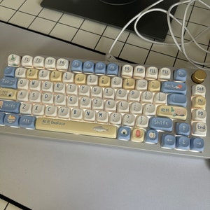 Gradient Pastel Keycap Set, OEM Profile, Shine-through, PBT, Cherry MX ...