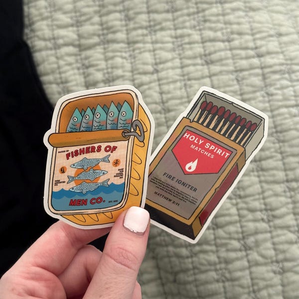 Matchbox Sticker | Holy Spirit | Bible Stickers | Faith Stickers ...