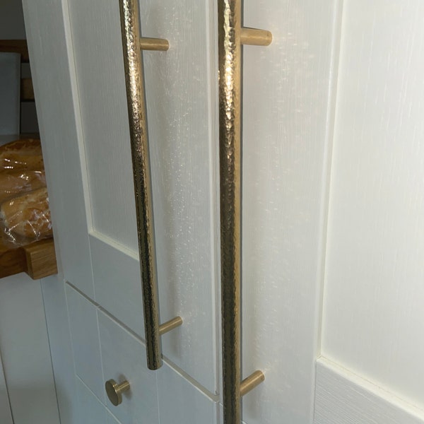 Hammered Brass Solid Handmade Drawer Knobs Pulls Handles/dresser Knobs ...