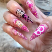 Strawberry Pink Bear Lotso Nail Art Stickers - Etsy