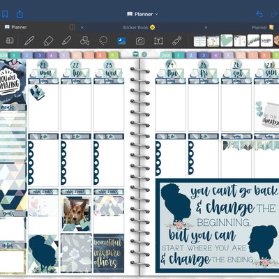 Productivity Digital Planner Inserts for Digital Planners and Journals ...
