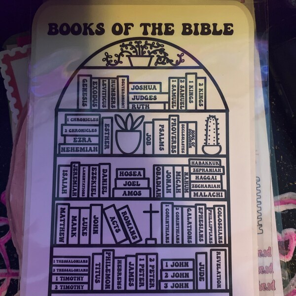 Bible Reading Tracker Sticker- for Bible Journaling and Note Taking ...