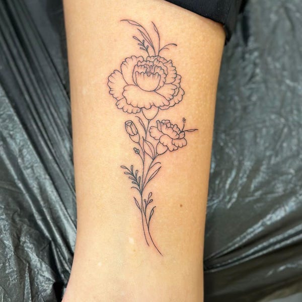 September Birth Month Flower Tattoo Design, Aster Birth Month Flower ...