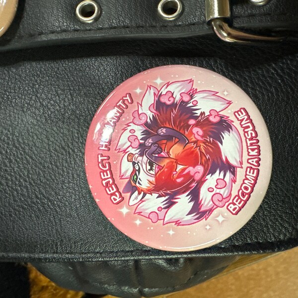 Kitsune, Wyvern, Werewolf & Phoenix - BADGE / MAGNET: Fantasy Potion ...