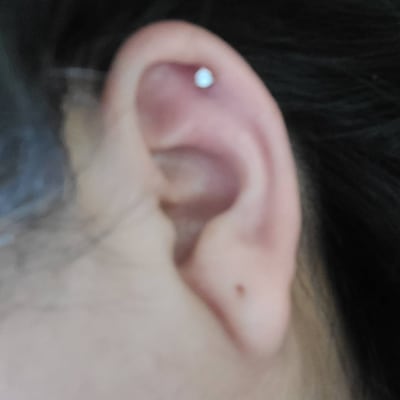 Diamond Stud Earrings, Extra Long Post, for Thick Earlobes, Mens CZ ...