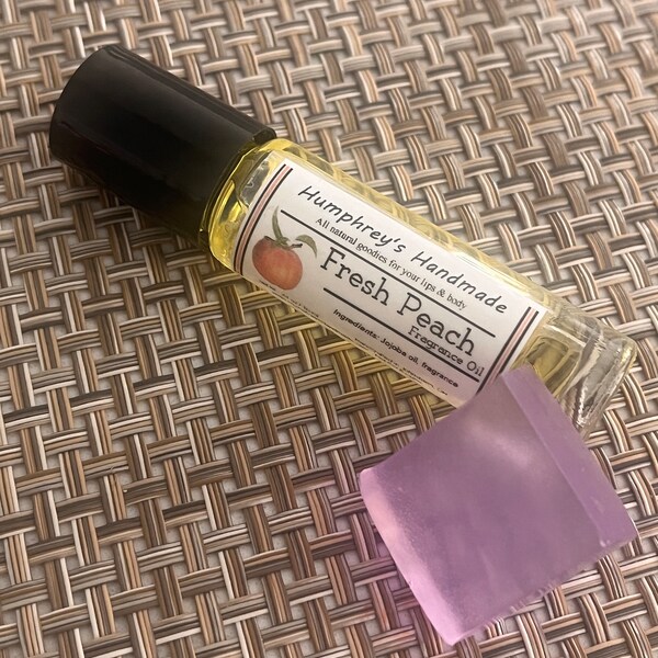 FRESH PEACH Perfume, Roll on Perfume Fragrance, Peach Perfume, Sweet ...