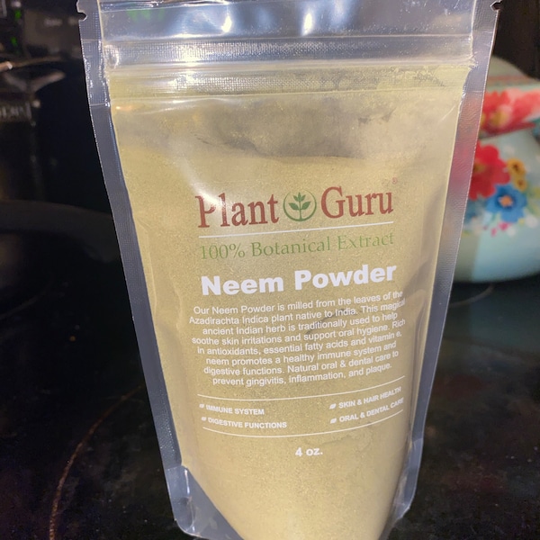 Neem Powder Dried Leaf 100% Pure & Natural Raw Vegan Leaves ...