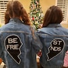 12 Best Friends Back Patches Iron on Large Custom Embroidery for Denim ...