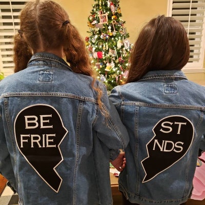 12 Best Friends Back Patches Iron on Large Custom Embroidery for Denim ...