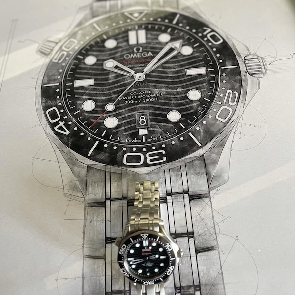 Omega Seamaster Diver 300m, Ref. 210.30.42.20.01.001 - Digitally ...
