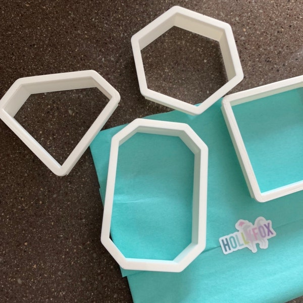 Gemstone Cookie Cutter Set - Set of 4! - Etsy