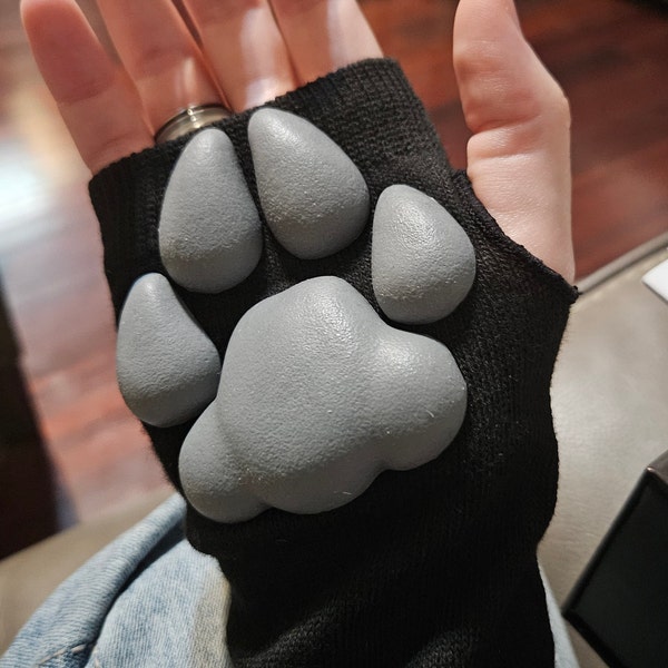 Paws Gloves, 3d Paw Pads, Fun Animal Gloves, Paws Print Gloves - Etsy