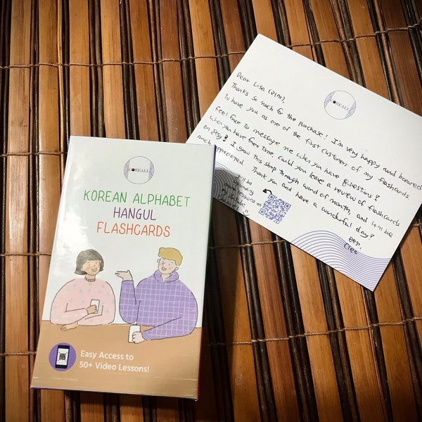 BASIC BUNDLE - Hangul & Survival Korean Flash Cards - Perfect Gift Idea ...