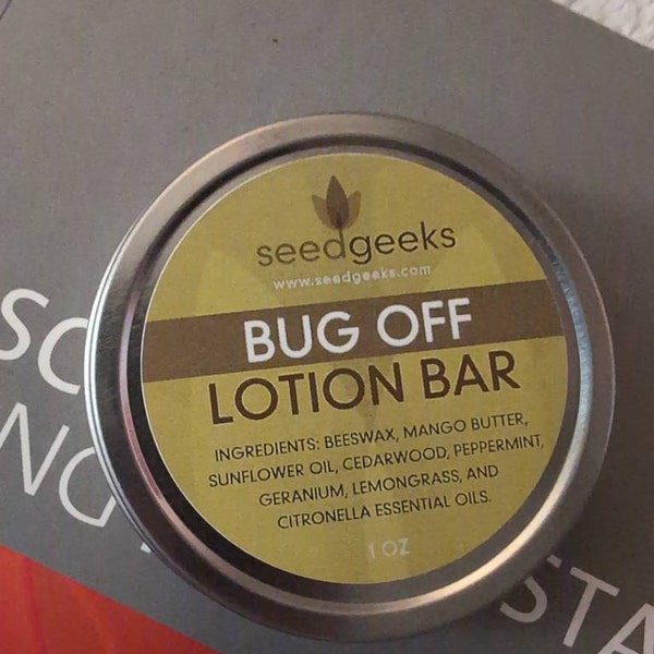 Bug off Lotion Bar - Natural Insect Repellent, Solid Lotion Bar, Body ...