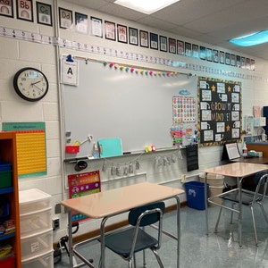 BOHO NEUTRAL Classroom Number Line Display With Negatives Neutral ...