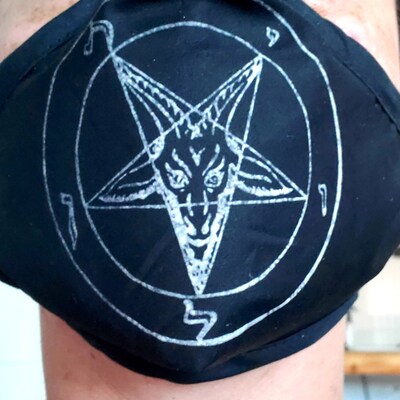 Satanic Symbols Backpack Hail Satan While You Wear This Goth - Etsy