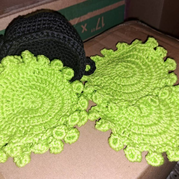 Bubbling Cauldron Crochet Coaster Set digital PDF - Etsy