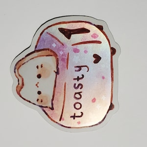 Cute Animal Foodies 3 Stickers/ Matte/ Holographic/ Die Cut Stickers ...