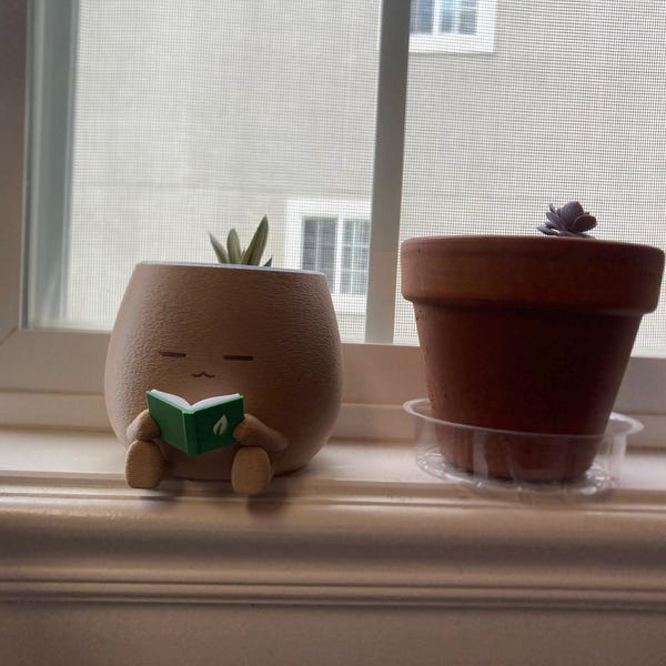 Hanging Black Duck Planter Cute Animal Plant Pots 3D Printed Ugly ...