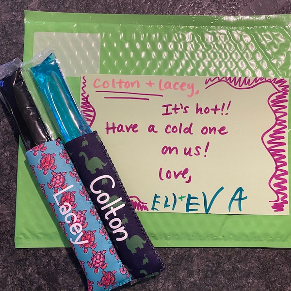 Popsicle Holder * Neoprene Popsicle Cover for Kids and Parties * Summer ...