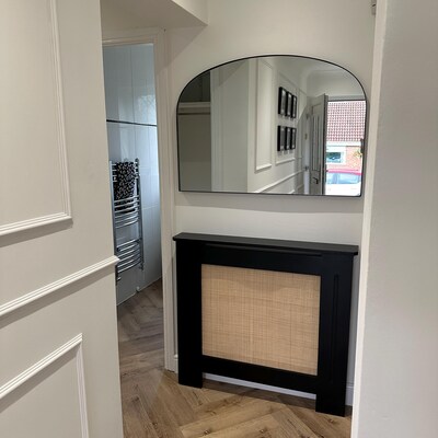 Large White Rattan Radiator Cover - Etsy UK