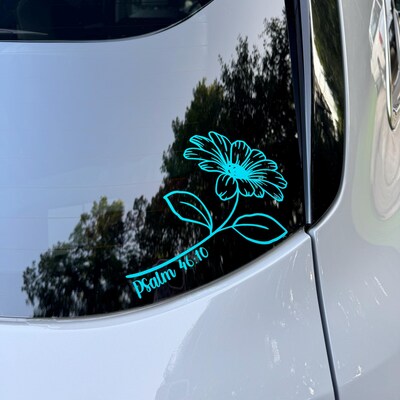 Sea Turtle and Palm Trees Decal, Sea Turtle Vinyl Decal, Sea Turtle Car ...