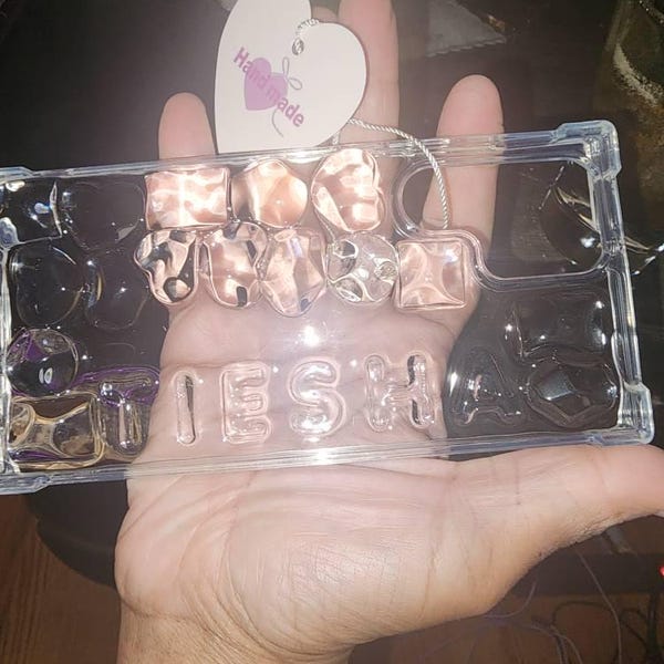 Handmade 3D Ice Cube Resin Phone Case Designer Simple Aesthetic Y2K ...