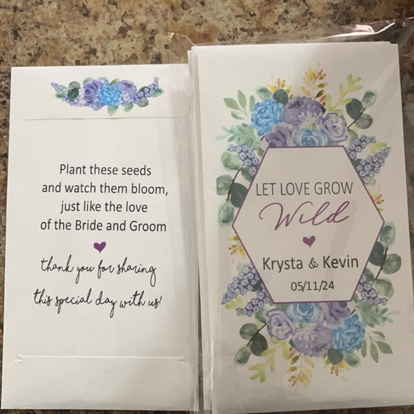 Graduation Favor Wildflower Seed Packets With Graduation Hat ...