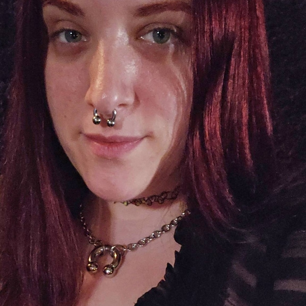 Barbed Wire Necklace. Gothic Necklace, Stainless Steel Necklace, Y2K ...