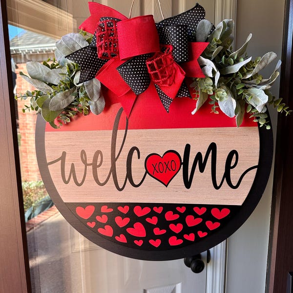 Veteran Door Hanger Military Wreath Army Sign Patriotic Decor Front ...