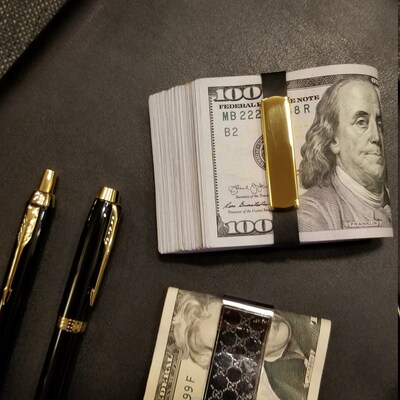 Money Band Lux Medium Stainless Steel Elastic With FREE Engraving - Etsy