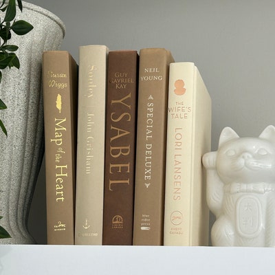 White Book Stack, White Shelf Aesthetic, White Themed Books, Ivory ...