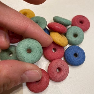 10 Mm. African Vulcanite Vinyl Disc Beads Strand 14 | Etsy