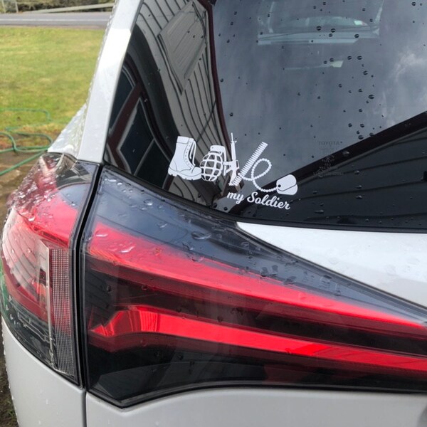 Love Army Car Decal - Army Sticker - Army Decal - Army Laptop Decal ...