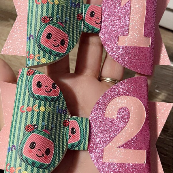 Birthday Bow Template SVG, Age Number Bow SVG, 1st 2nd 3rd PDF, Hair ...