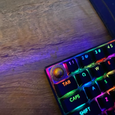 RTX3080 Graphics Card Keycap GPU 2.75U Rotating Artisan Metal Right ...