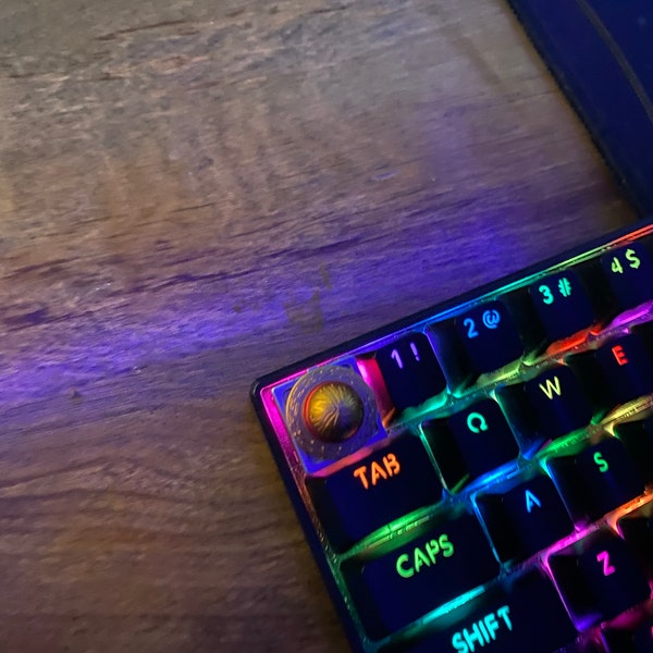 RTX3080 Graphics Card Keycap GPU 2.75U Rotating Artisan Metal Right ...