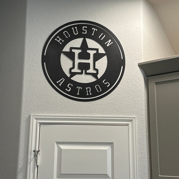Houston Astros Metal Sign. Houston Wall Art, Texas, Astros Sign, Texas ...
