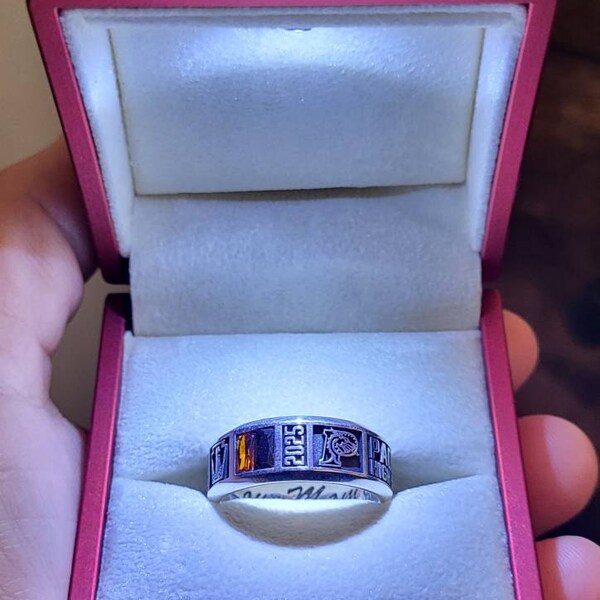 Gold Class Band , High School Class Ring , Custom Graduation Gift ...